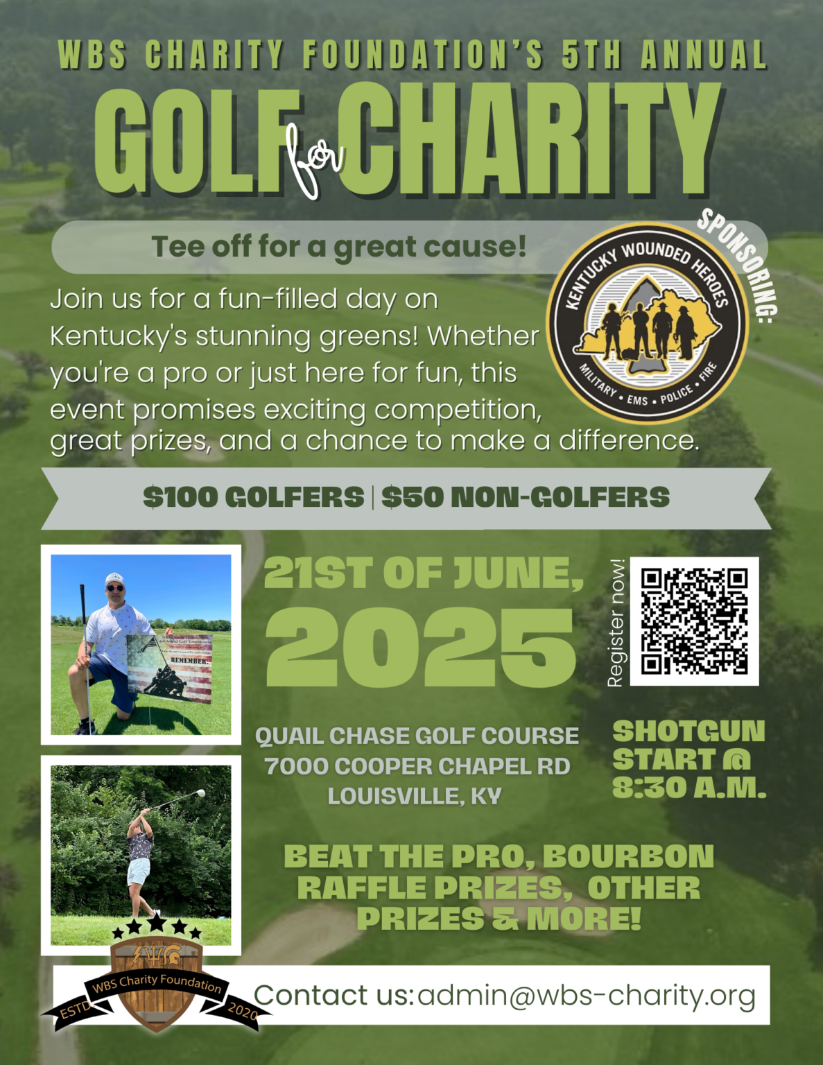 WBS Charity Foundation's 5th Annual Golf for Charity - Kentucky Wounded ...